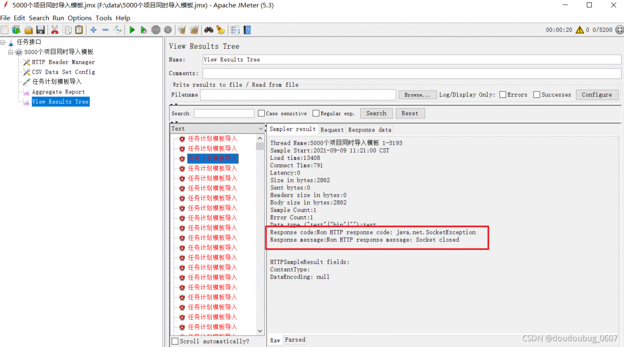 JMeter Running Error Response Code Non HTTP Response Code Java lang 