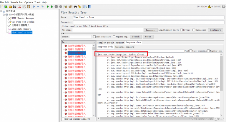 JMeter Running Error Response Code Non HTTP Response Code Java lang 