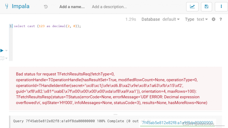 Impala Find Error Tfetchresultsrespstatuststatuserrorcodenone Errormessage‘udf Error