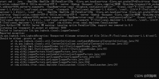 Error in installing canal server for windows | ProgrammerAH
