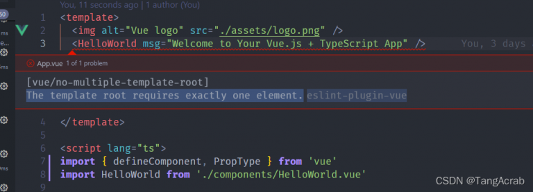  Solved Vue3 Eslint Error The Template Root Requires Exactly One 