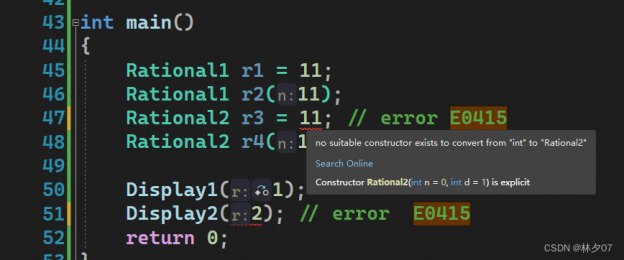 [Solved] Error:E0415 no suitable constructor exists to convert from ...